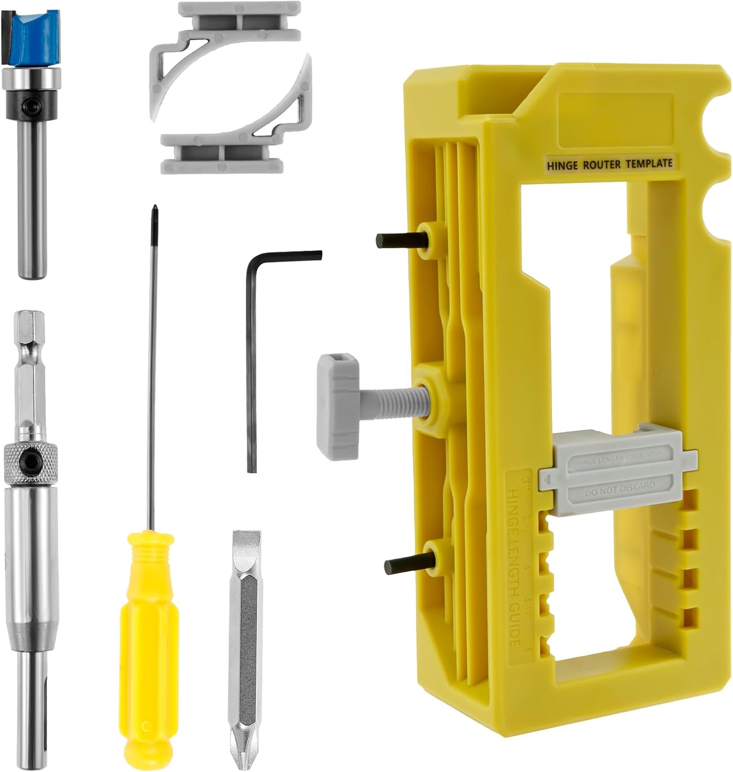 XYDHQS Door Hinge Jig, Door Hinge Router Template for 3-5 Inch Rounded ...