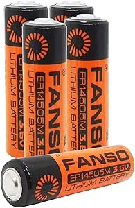 Amazon.com: GRE-Energy 5 Pack ER14505M 3.6V Lithium Battery 2200mAh Li-SOIC2 Batteries for Smoke ...