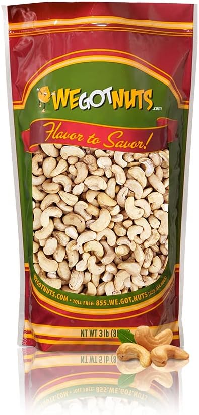 Amazon.com : We Got Nuts Roasted Unsalted Cashews 4 Lb. : Cooking And ...