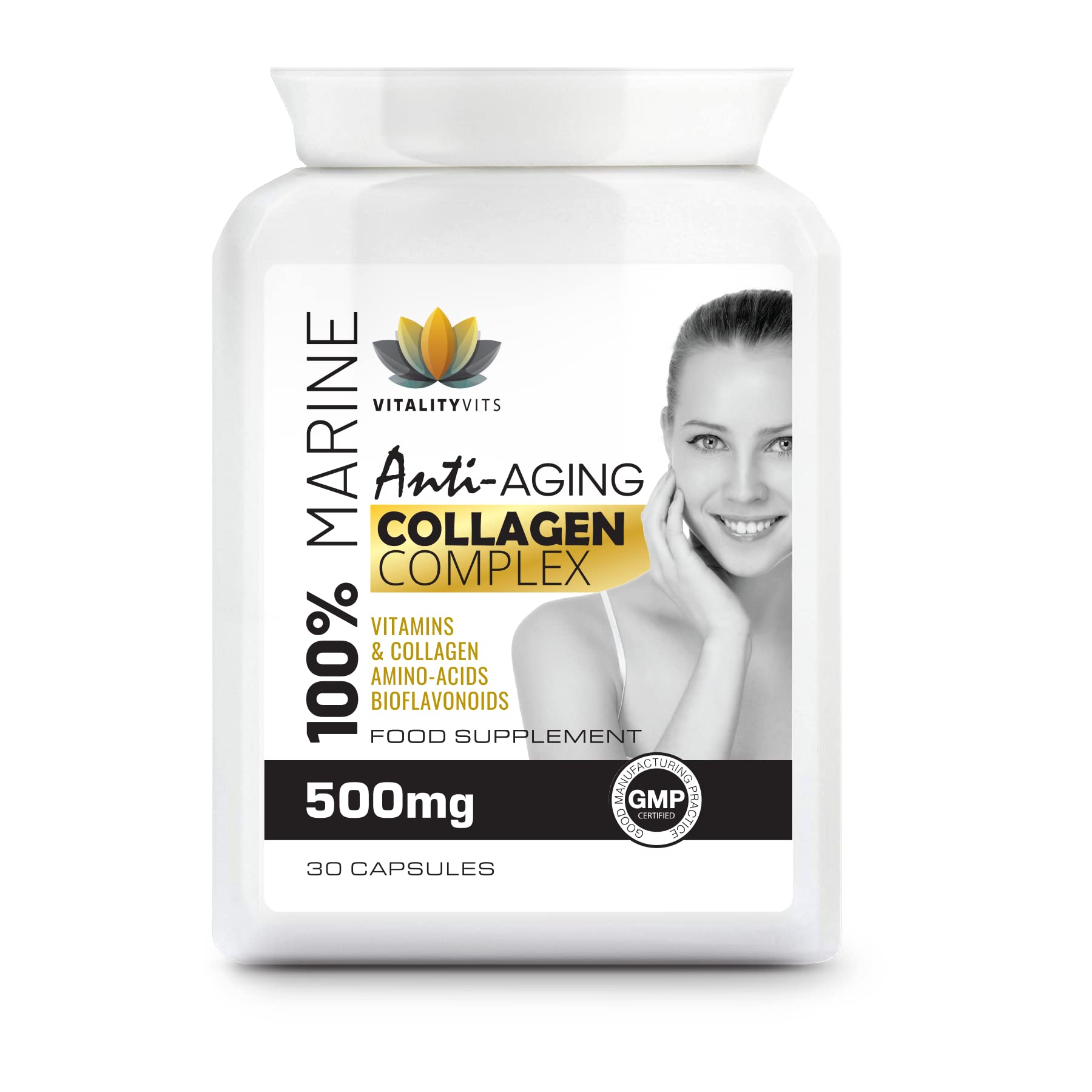 Marine Collagen Complex - High Strength 30 Capsules for Joint Support ...