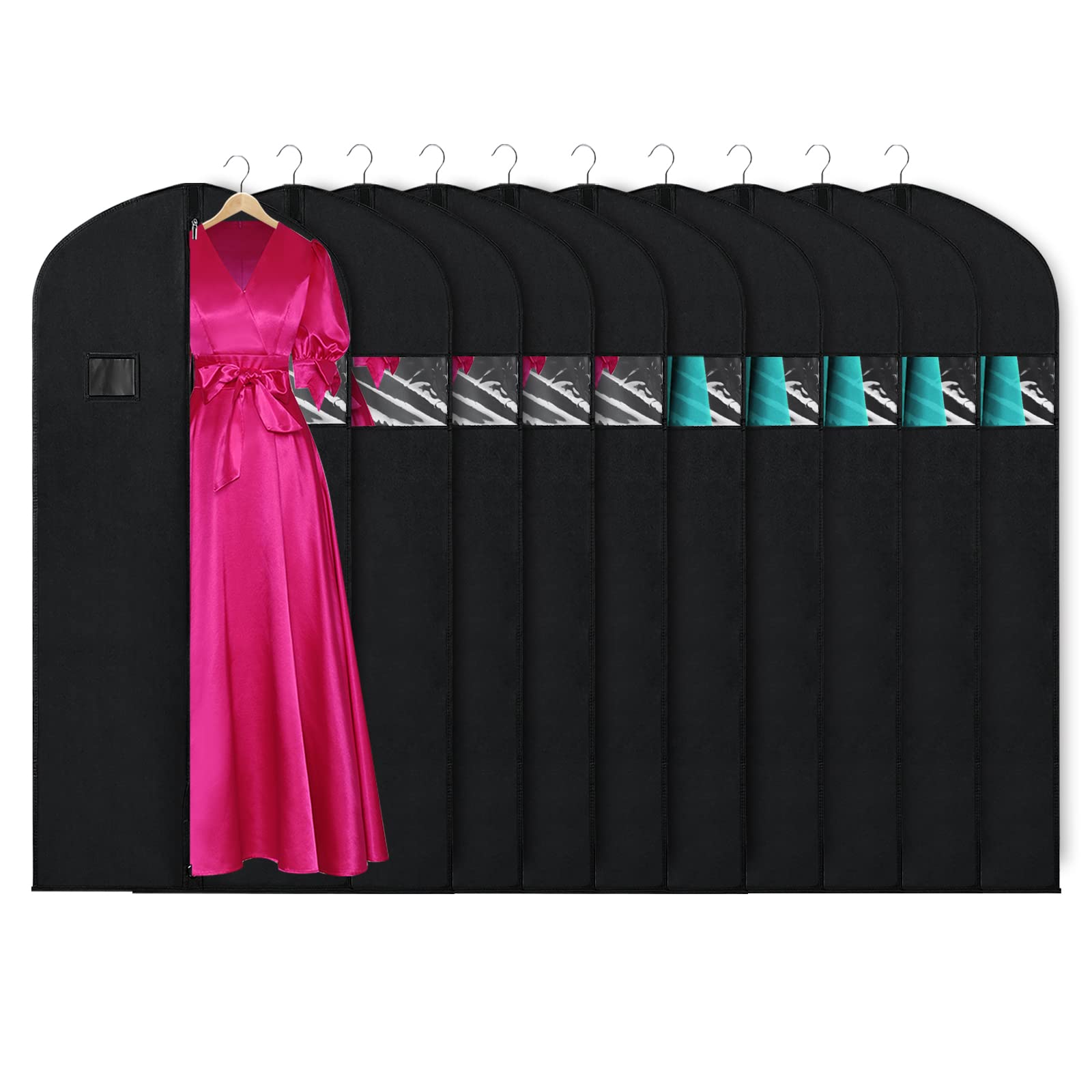 Amazon.com: KEEGH Garment Bags for Hanging Clothes 60" (Set of 10 ...
