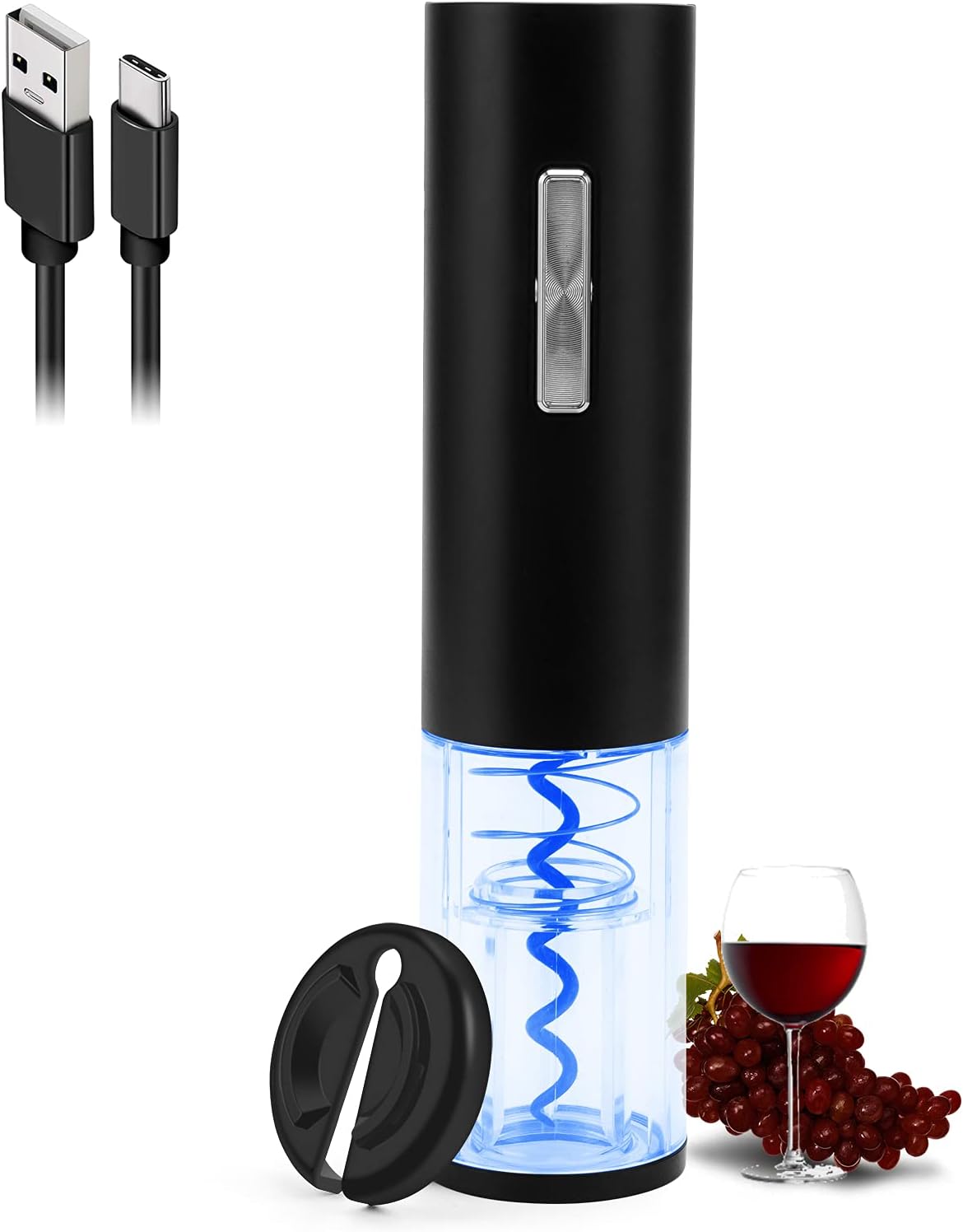 Amazon.com: Crenova 6-in-1 Wine Opener Electric Rechargeable Automatic ...
