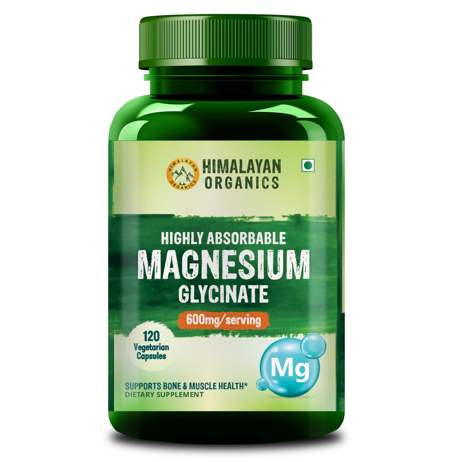 Himalayan Organics Highly Absorbable Magnesium Glycinate | Support ...
