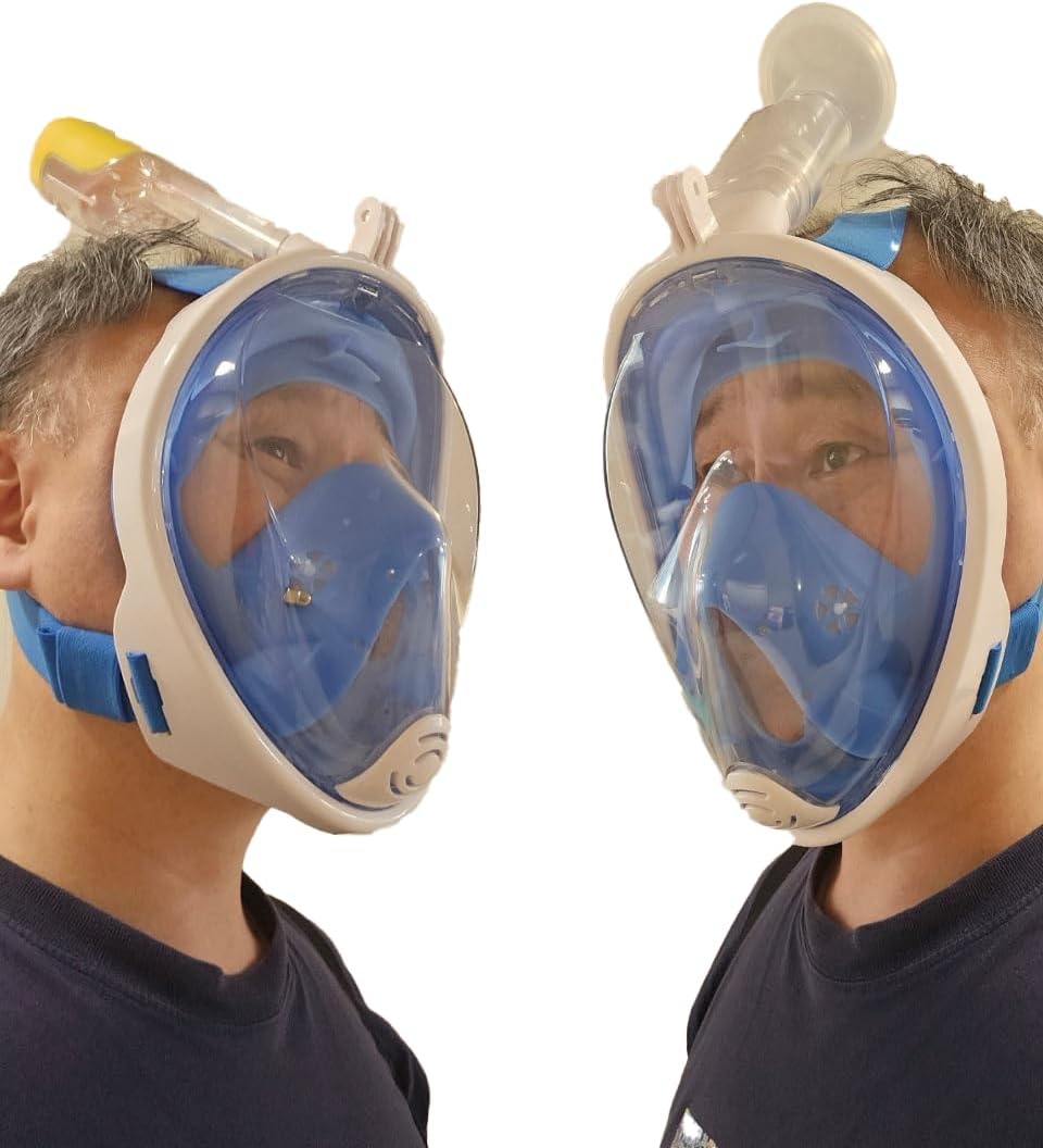 Amazon.com: Water&Dust Guard Airfitme's, Full face snorkel survival ...