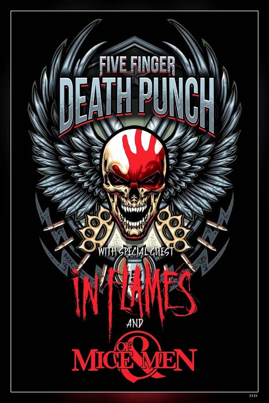 POSTERDADDY Five Finger Death Punch Fdp Heavy Metal Band Matte Finish ...