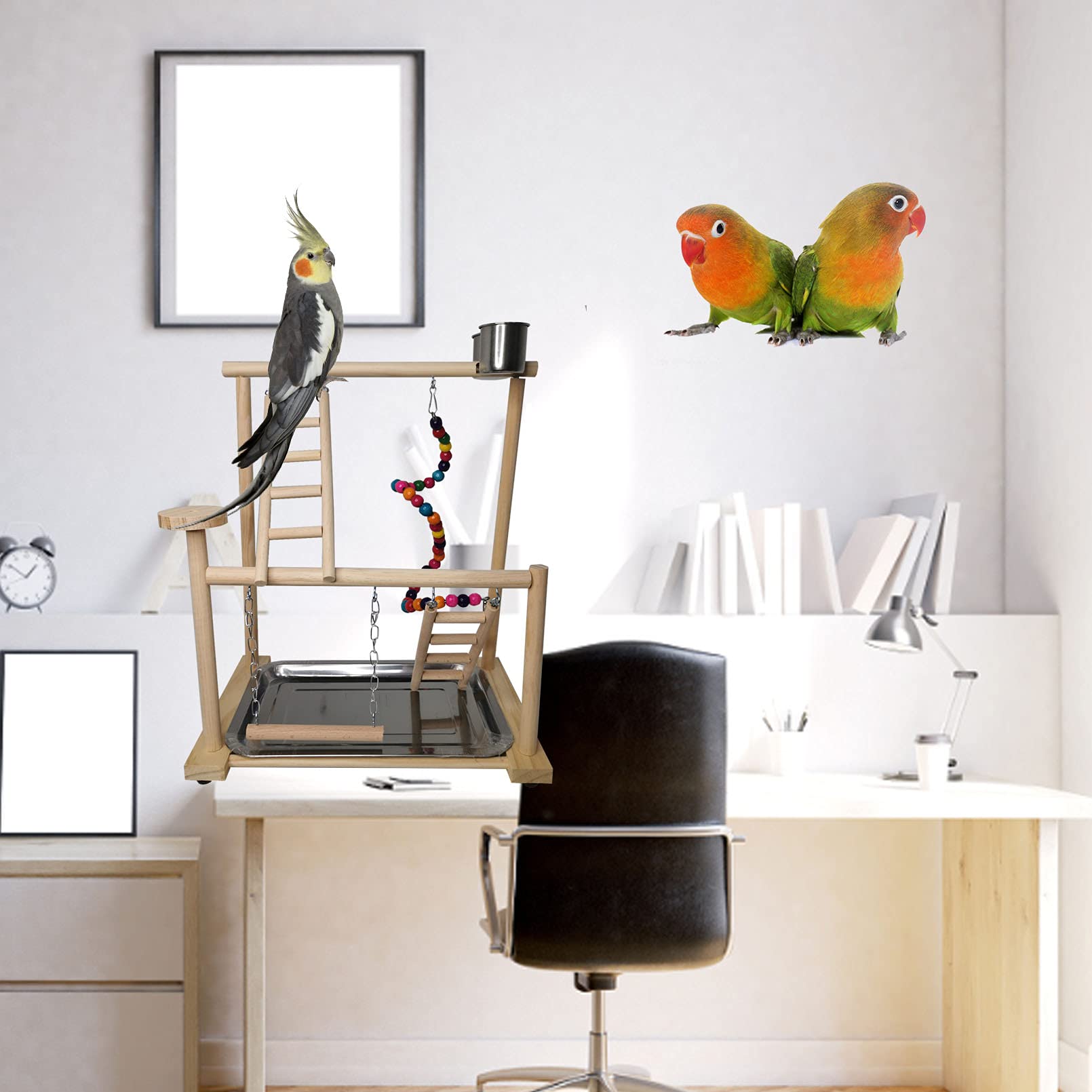 Snapklik.com : Parrots Playground, Bird Play Gym Wood Perch Stand ...