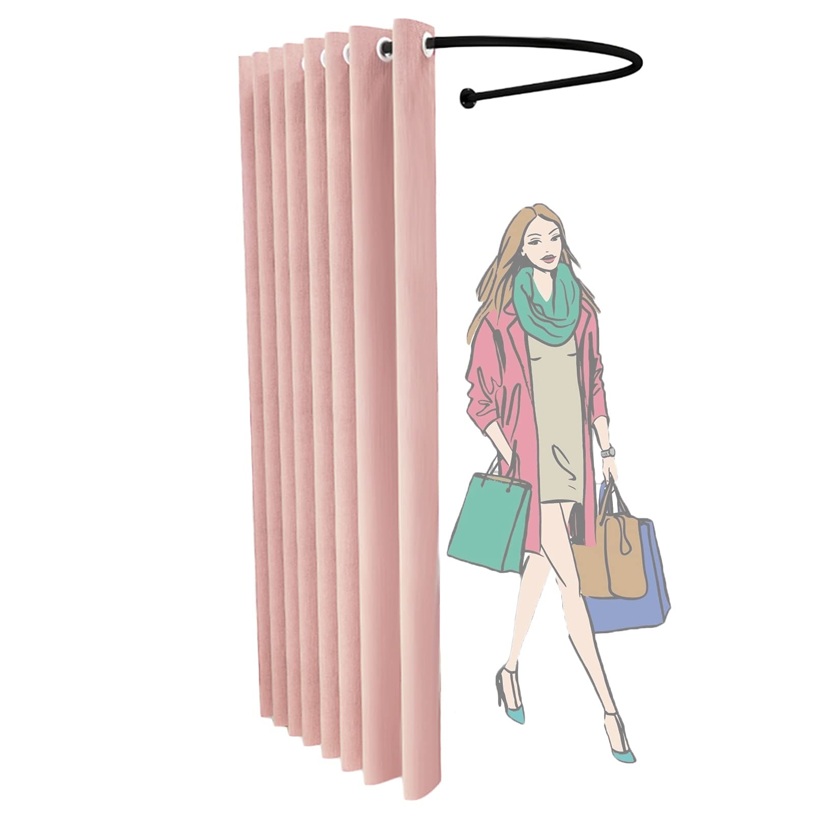 Buy KKCF Clothing Store Fitting Room, Wall-ed Simple Privacy Screen ...