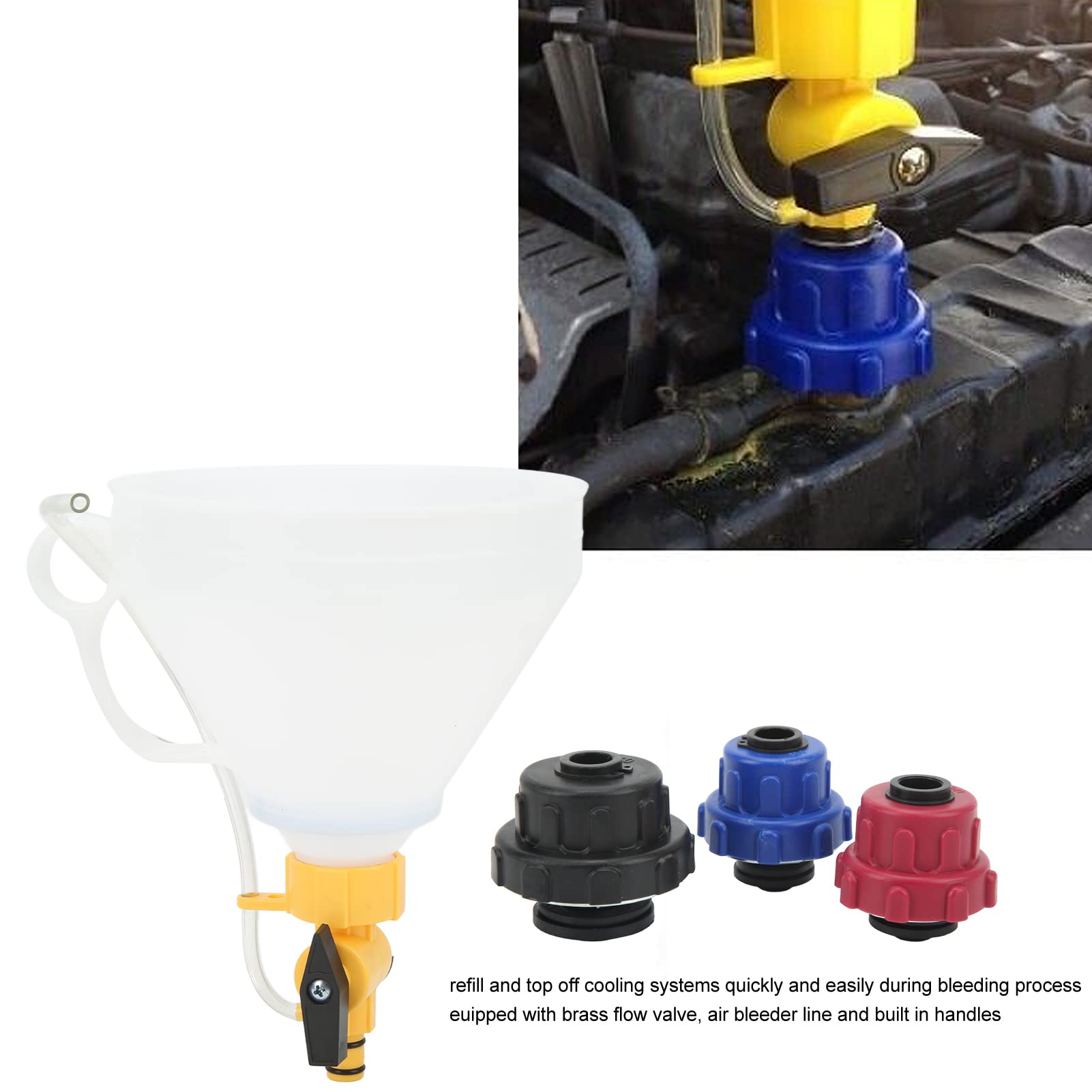 Mazda 3 Coolant Bleeder Valve 4Pcs Coolant Expansion Tank Bleeder