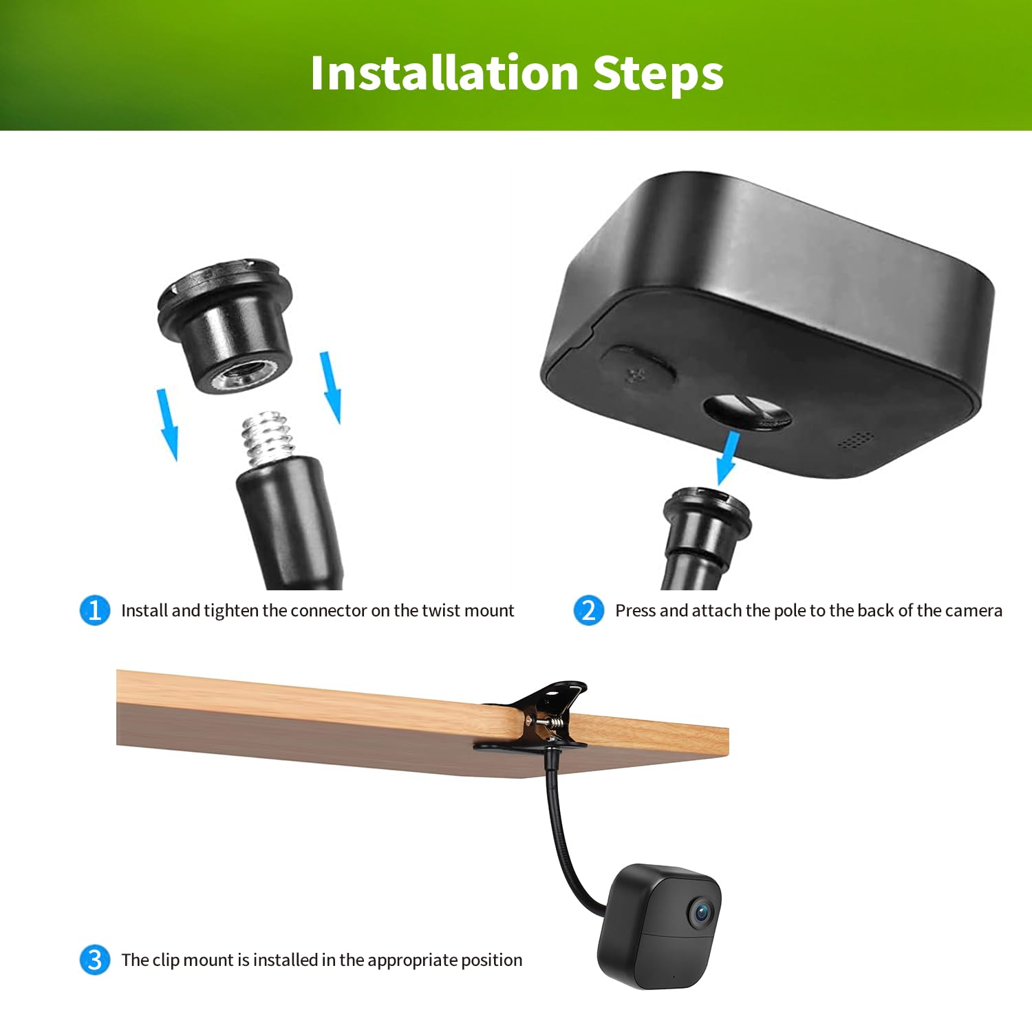 Blink Camera Montage Lonnky Verstelbare Zwanenhals Bevestiging Voor ...