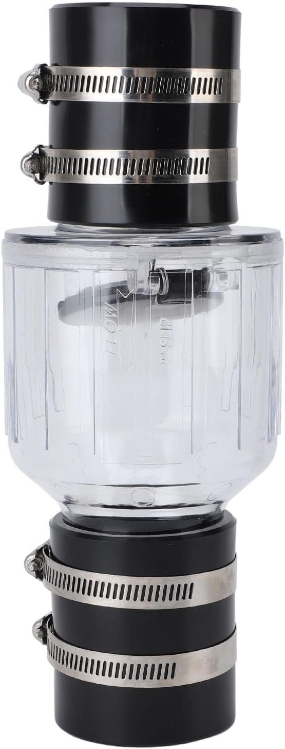 POCREATION Sump Pump Check Valve, 2-Inch Quiet Spring Loaded Flapper ...