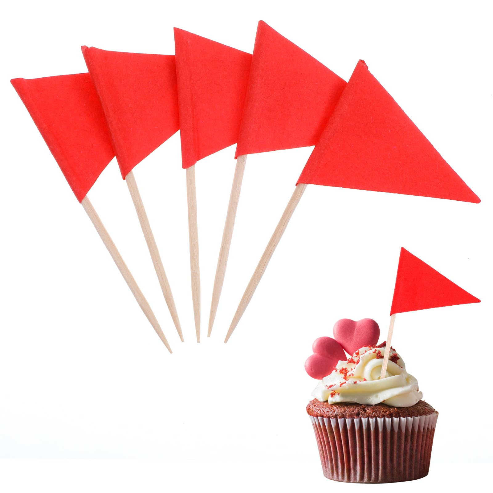 Toothpick Flags Ephlyn 100Pcs Mini SCH4 Checkered Flag Cupcake Toppers ...
