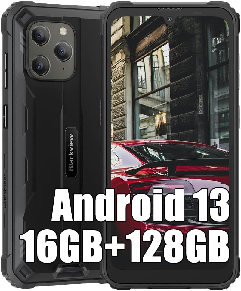Blackview BV5300 Plus Android 13 Rugged Smartphone 2024, 16GB+128GB+1TB Espandibile Telefono ...