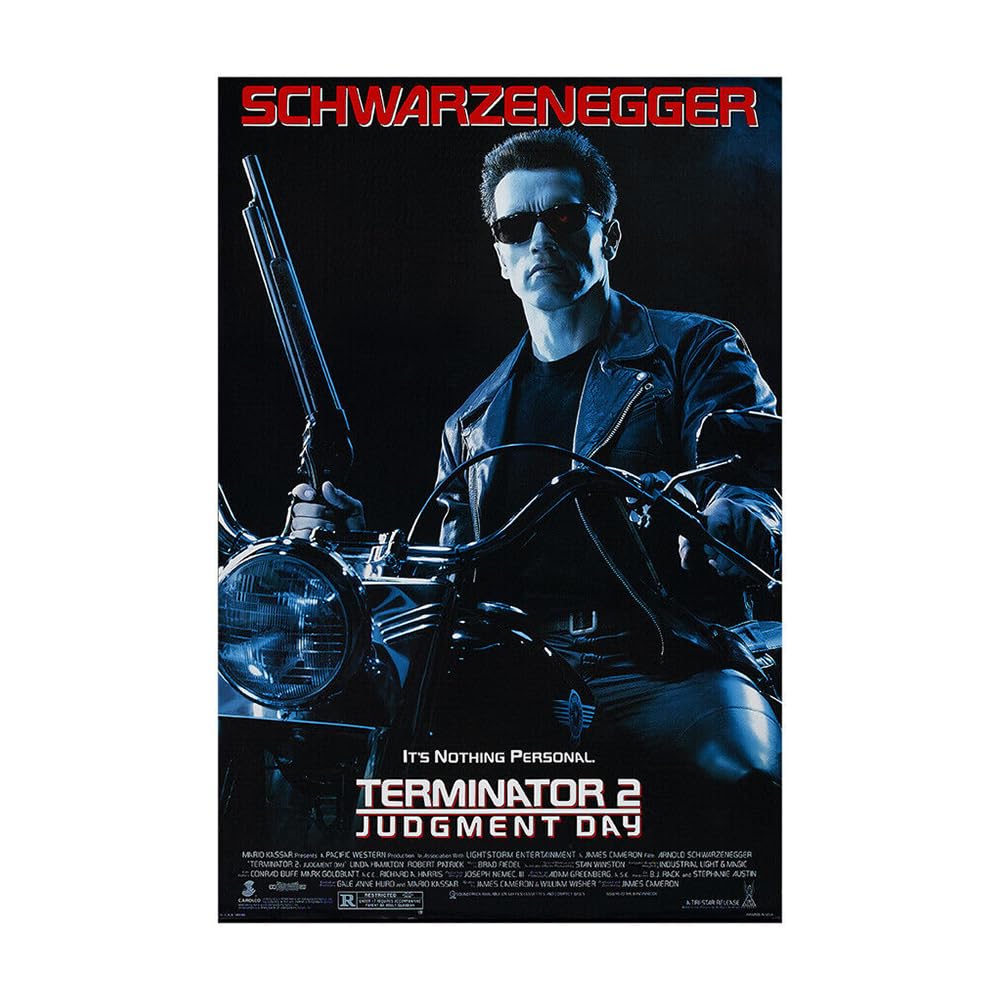 El Cartel Artístico De Terminator Terminator Movie Poster Black Wall