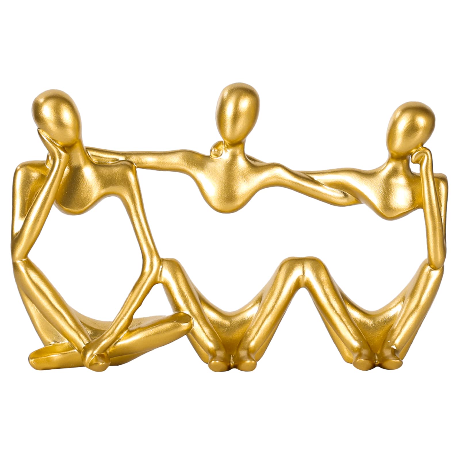 Amazon.com: BMLCGJ Thinker Statue Gold Decor Abstract Art Sculpture ...