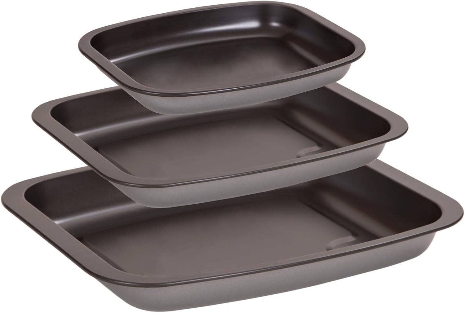 Amazon.com: KasaBona Premium 3 Piece Oven Tray Set - 3 Roaster Trays ...
