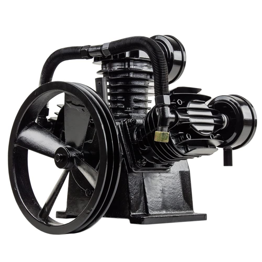 CENTRAL PNEUMATIC Cast Iron Twin Cylinder Air Compressor Pump Owner's ...