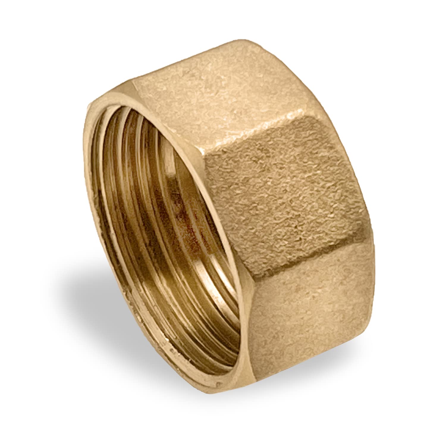 Amazon.com: Brass Pipe Cap Lid 1" Female Brass Pipe Cap NPT 1 inch ...