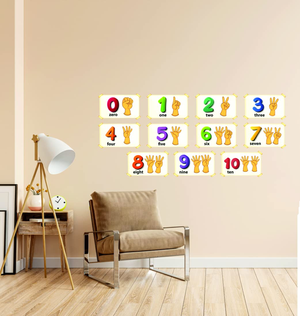 Decals Creation Numbers - Baby - Kids - Learning Education Nursery Pre ...