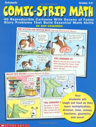 Comic-Strip Math: 40 Reproducible Cartoons With Dozens of Funny Story ...