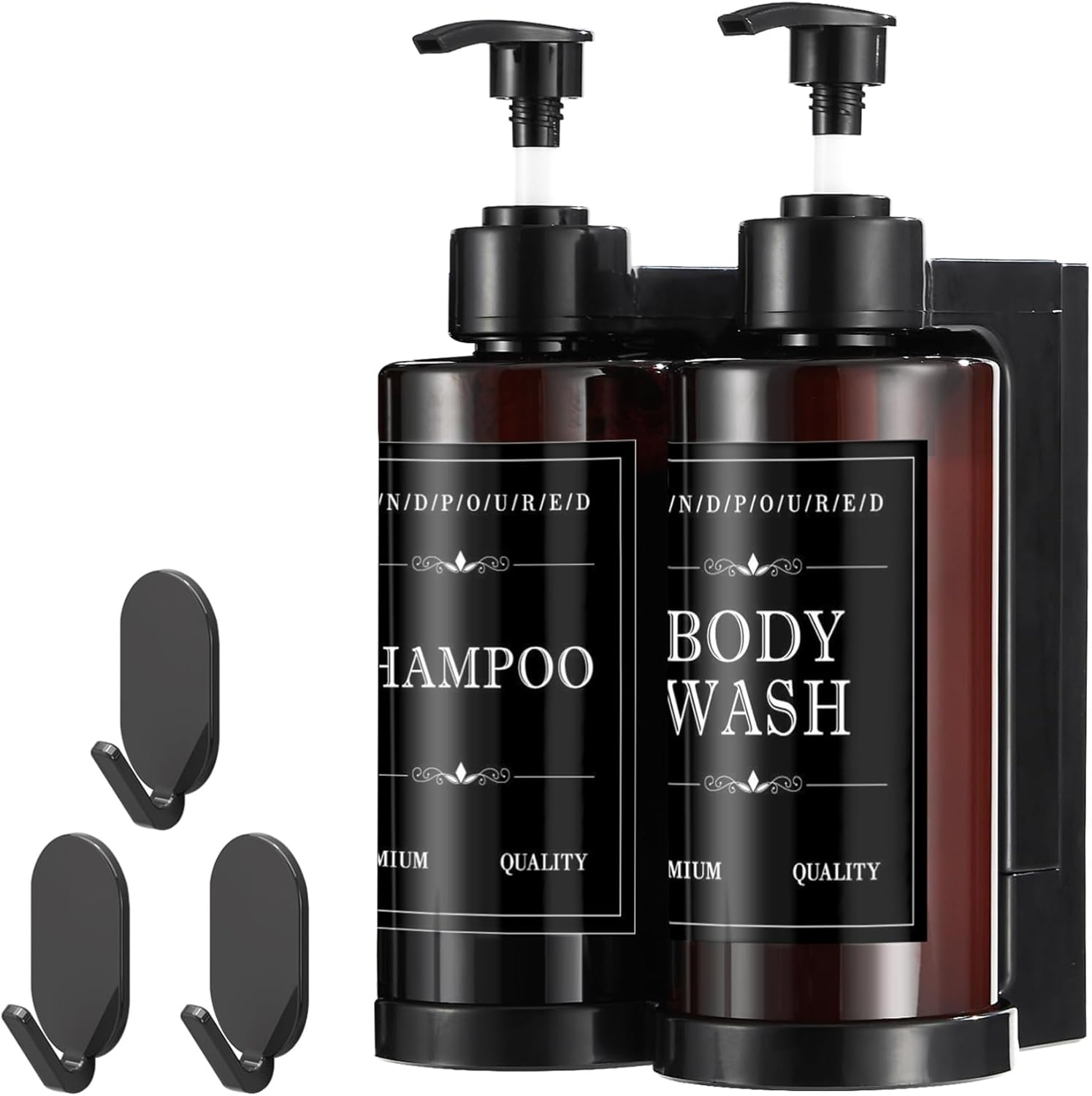 Amazon.com: Shampoo and Conditioner Dispenser for Shower Wall, Body ...