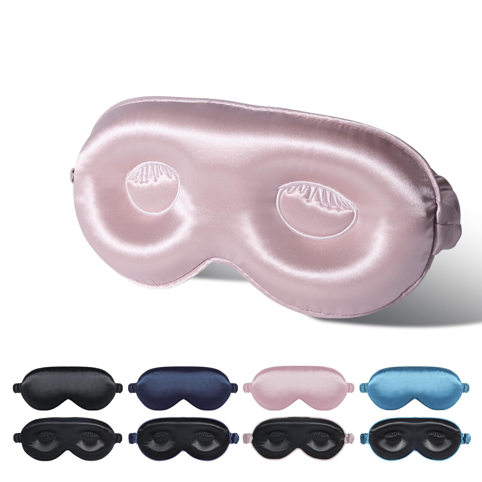 Amazon.com: BeeVines 3D Sleep Mask, 100% Real Natural Silk Eye Masks ...