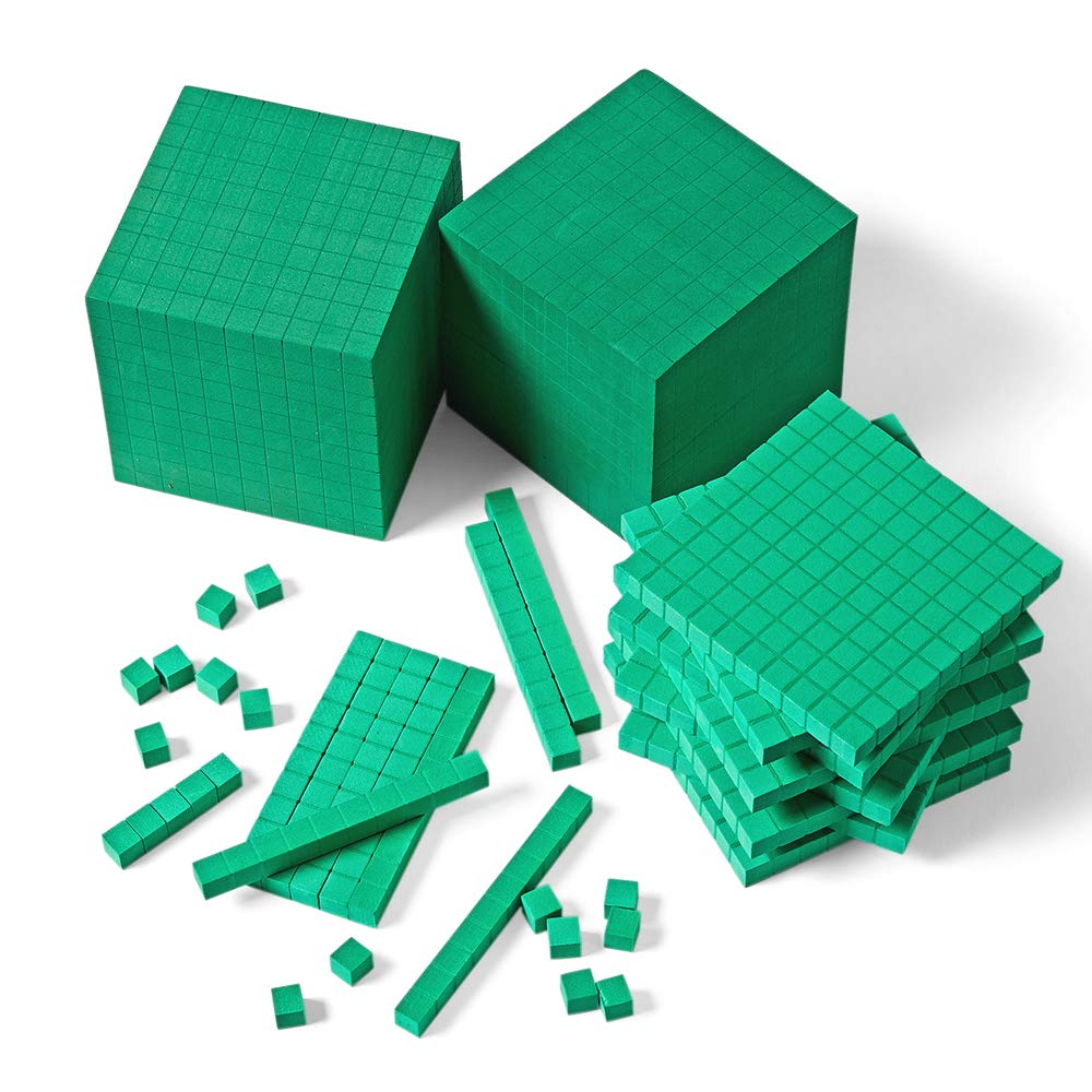 Buy Hand2mind 1610 Green Foam Base Ten Blocks Place Value