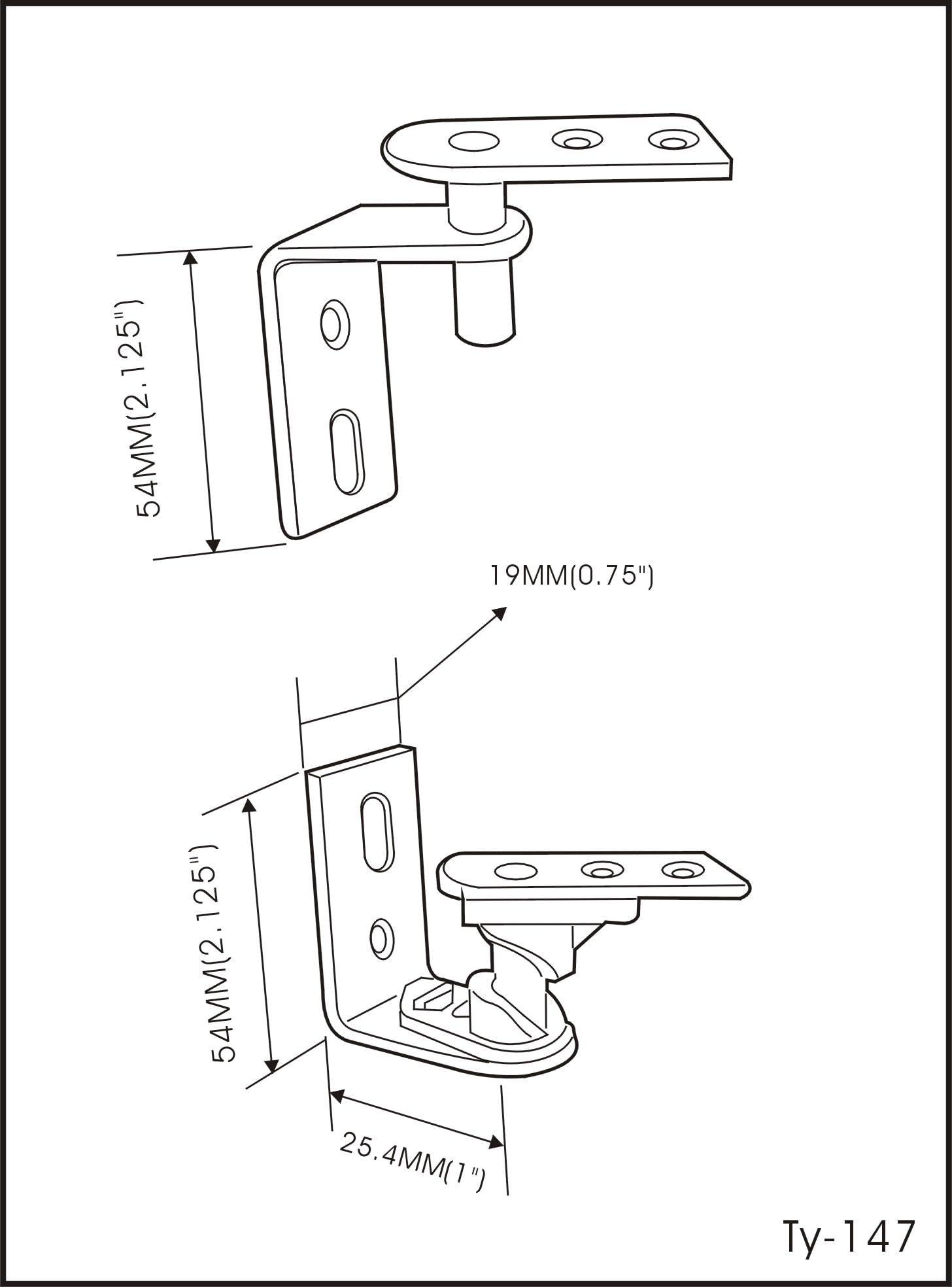 Snapklik.com : QCAA Cafe Door Gravity Pivot Hinge Set, Double Action ...