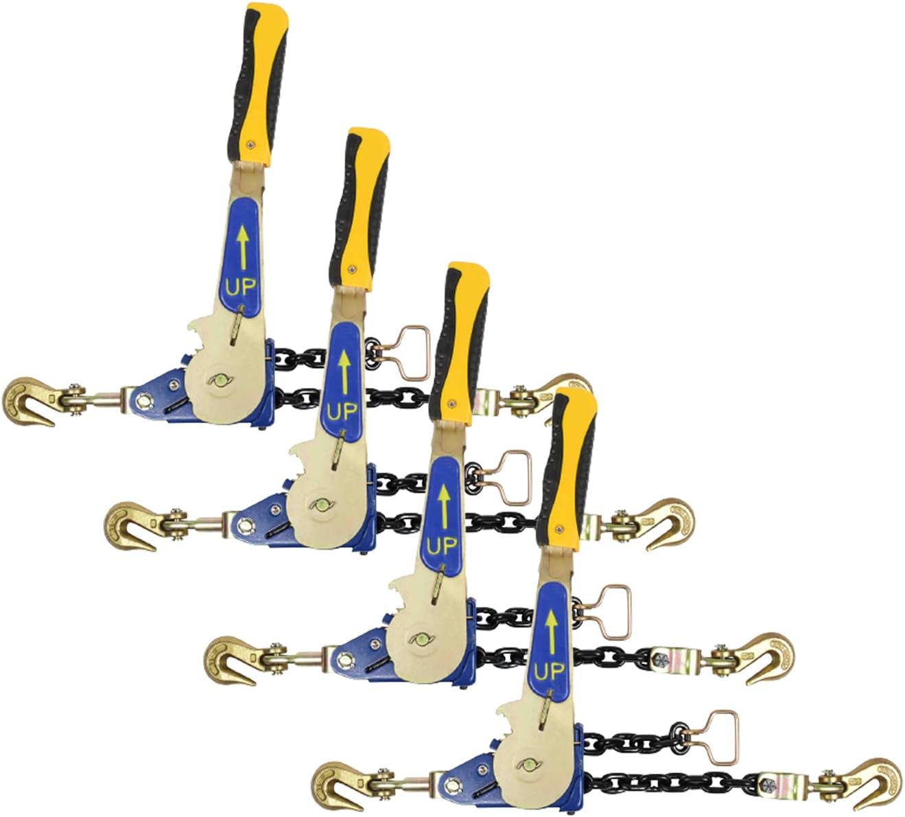 Amazon.com: Mytee Products 4 Pack 5/16"-3/8" EZ Ratchet Chain Binder ...