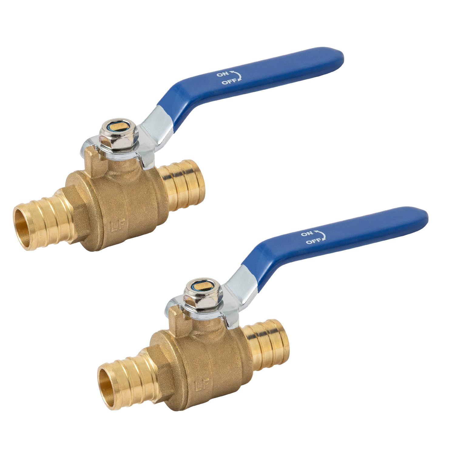 Snapklik.com : 2 Pack Pex Valves 3/4 Inch, Pex Ball Valve Brass Full ...