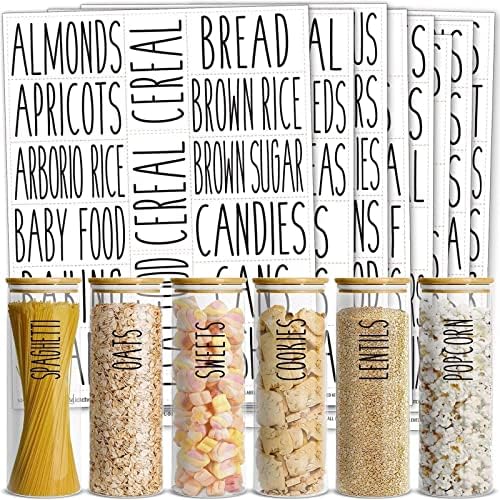 Amazon.com: Talented Kitchen 157 Pantry Organization Labels for Food ...