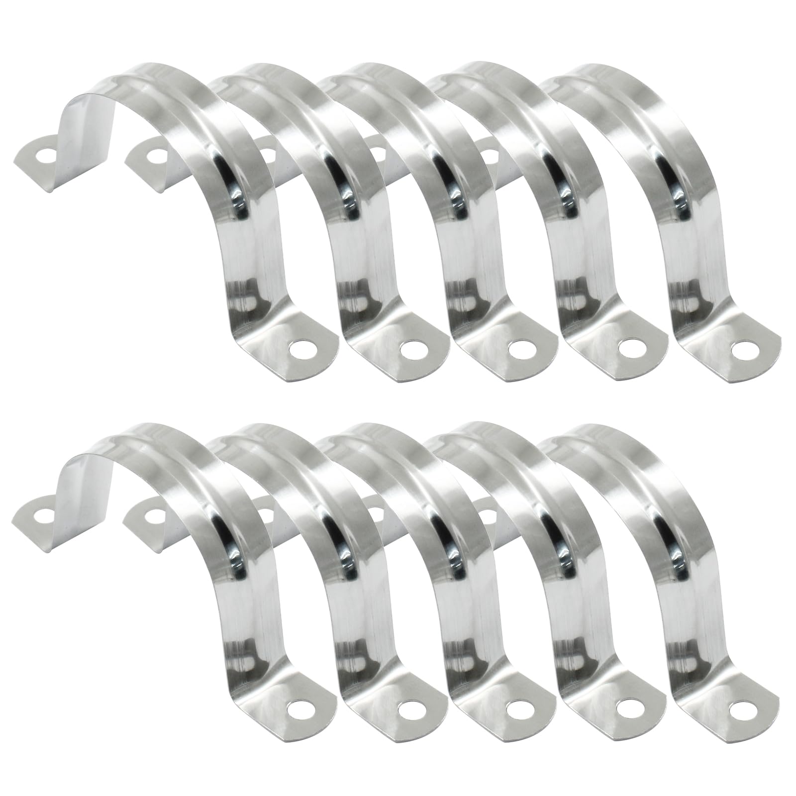 Snapklik.com : Moicstiy 10 Pack M50 Rigid Pipe Strap, 2 Inch Stainless ...