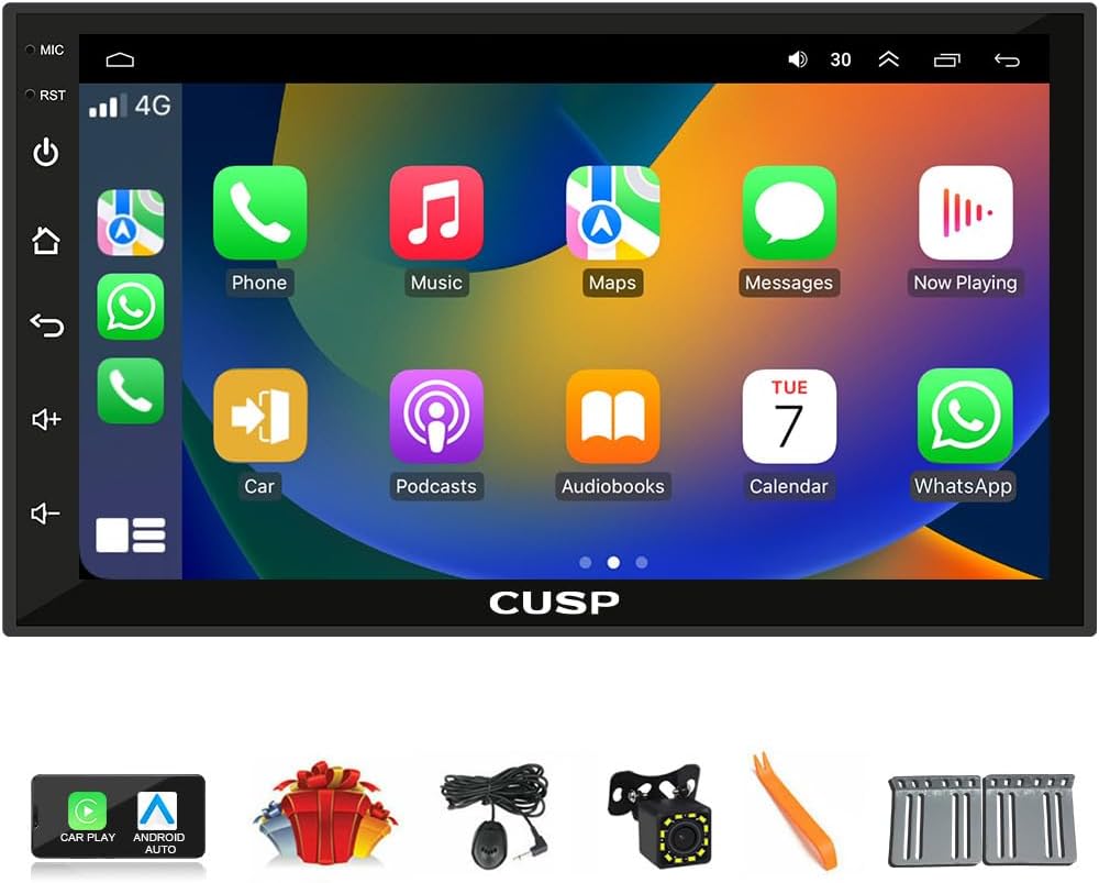 Amazon.com: 2024 New 7 Inch Android Car Stereo Radio GPS Double Din Navigation HD IPS Screen ...