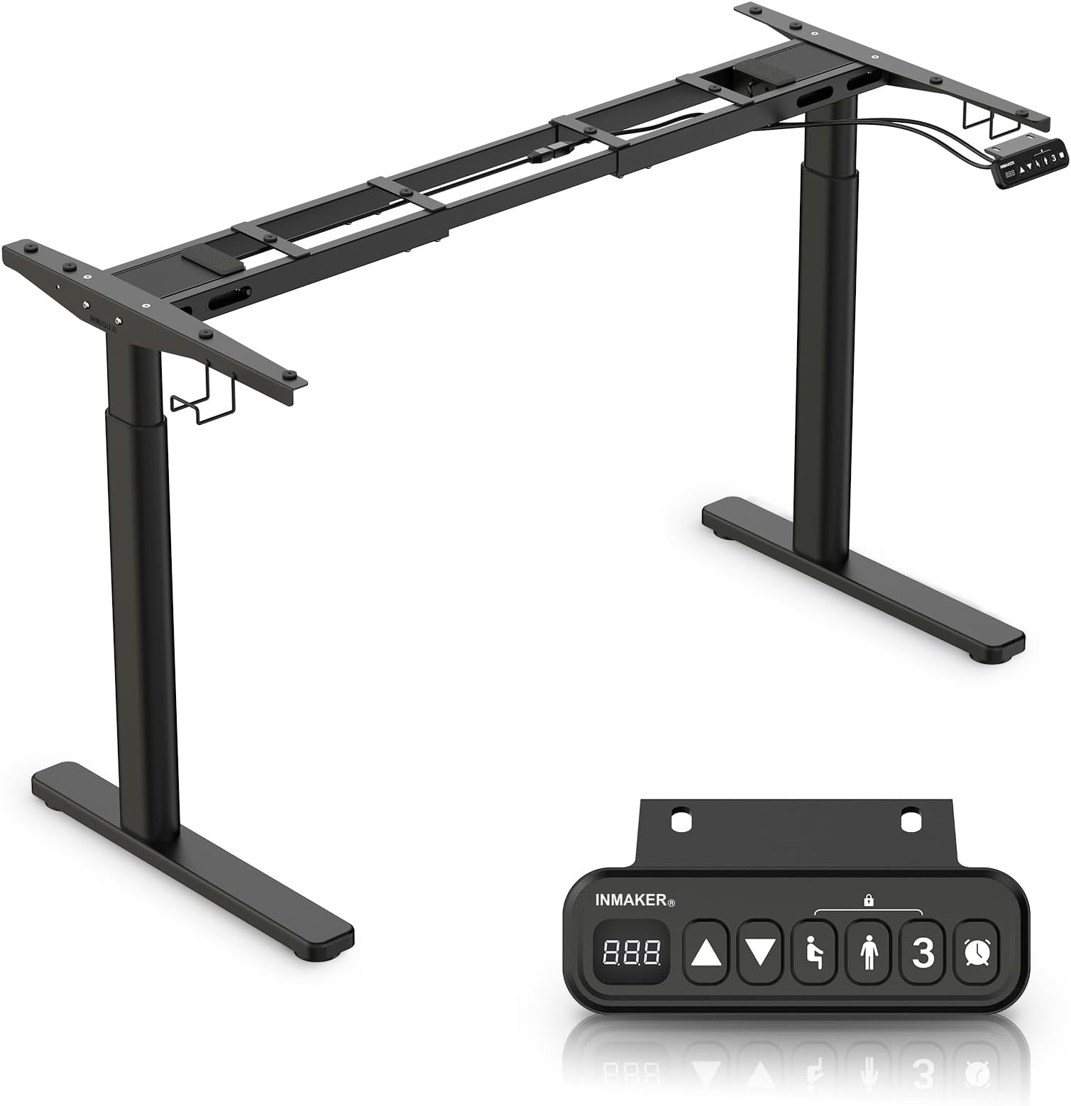 INMAKER Standing Desk Frame, Standing Desk Legs Dual Motor, 2 Height ...