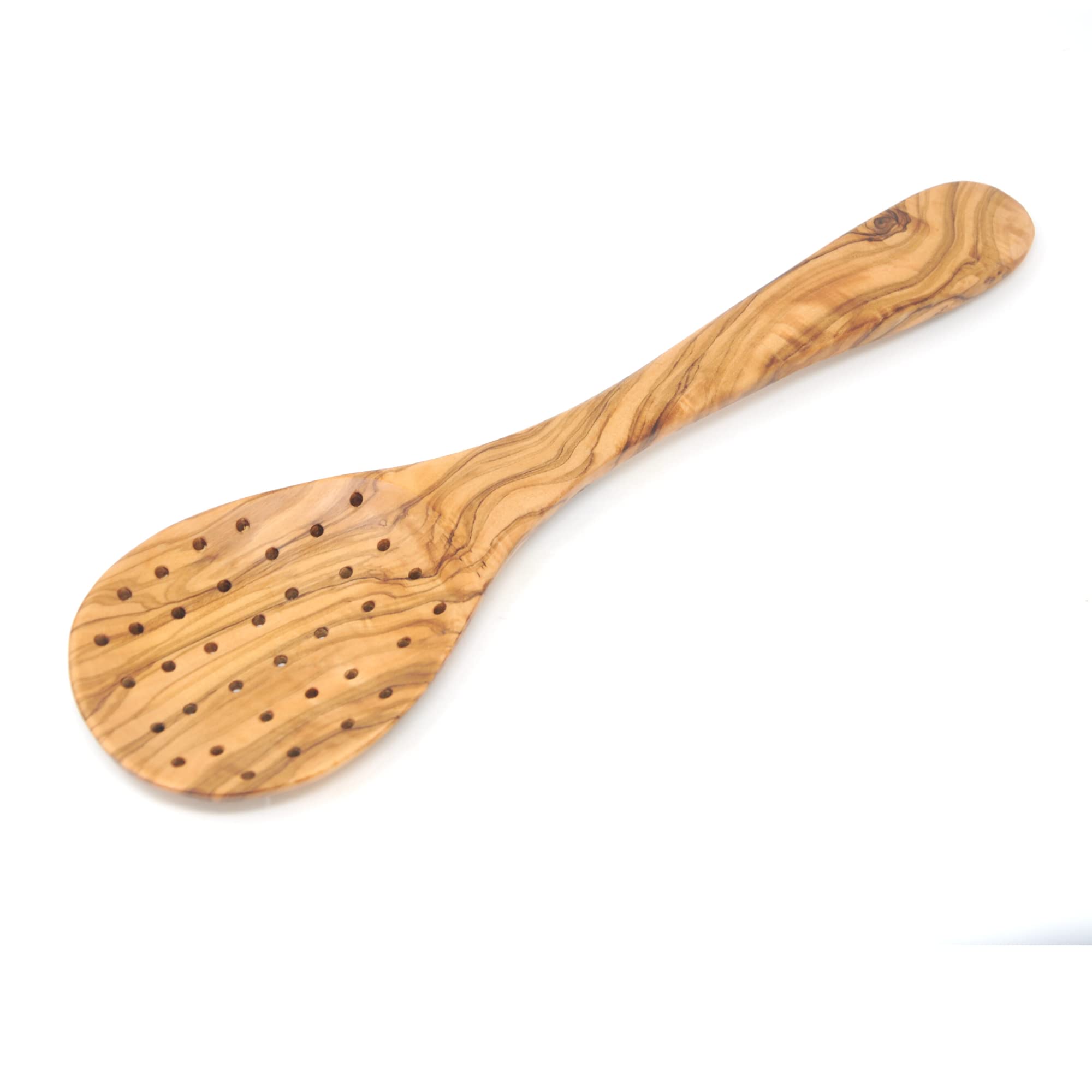 Amazon.com: BeldiNest Olive Wood Strainer Spoon for Cooking, Slotted ...