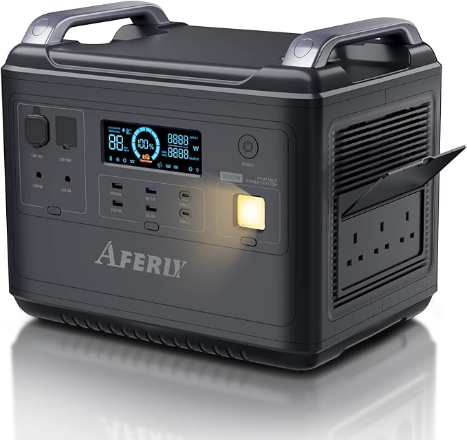 Aferiy Portable Power Station 2000w Mobile Power Supply And Solar Generator 2000wh With Lifepo4