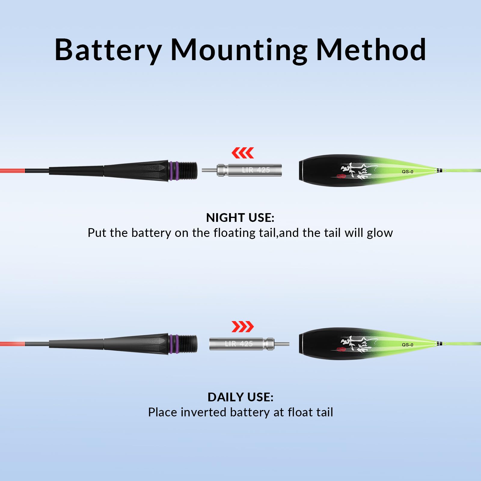 Snapklik.com : Lighted Slip Bobbers Fishing Floats LED Bobber w/Charger ...