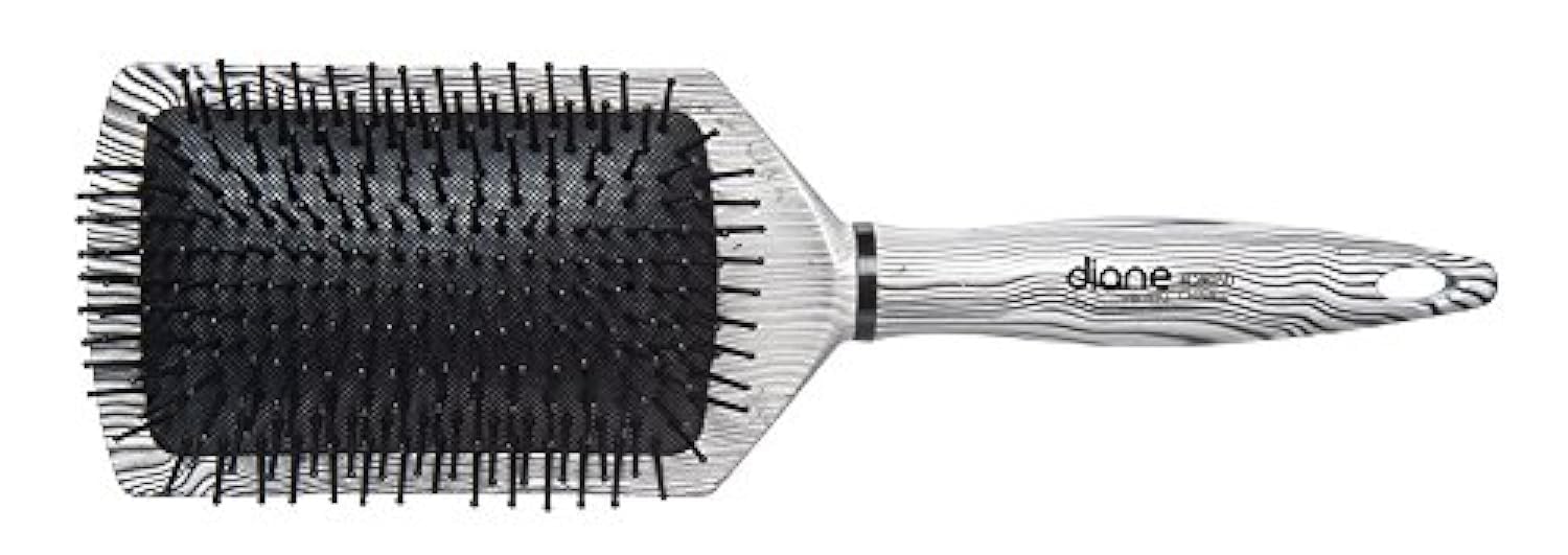 Amazon.com : Diane Zebra Style 13 Row Paddle Hair Brush D9050, 1 Pack ...