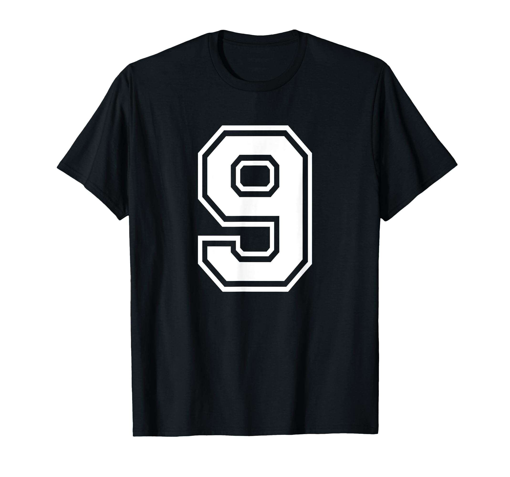 Amazon.com: Number 9 Birthday Gift Sports Player Team Numbered Jersey T ...