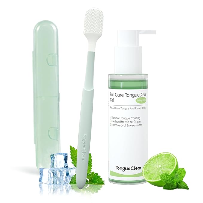 Amazon.com : Tongueclear Soft Oral Cleaner & Gel Kit | Silicon Oral ...