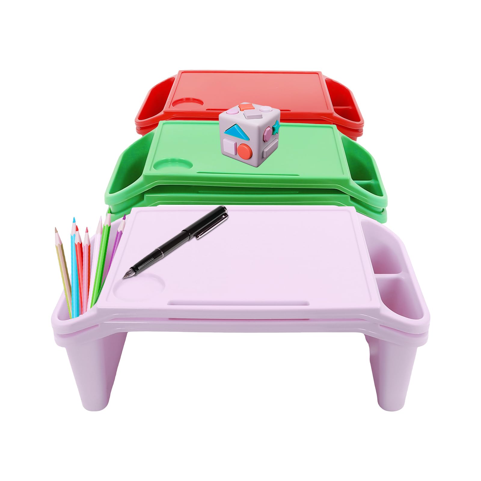 Amazon.com: Set of 6 Kids Lap Desk Tray, Portable Activity Table ...