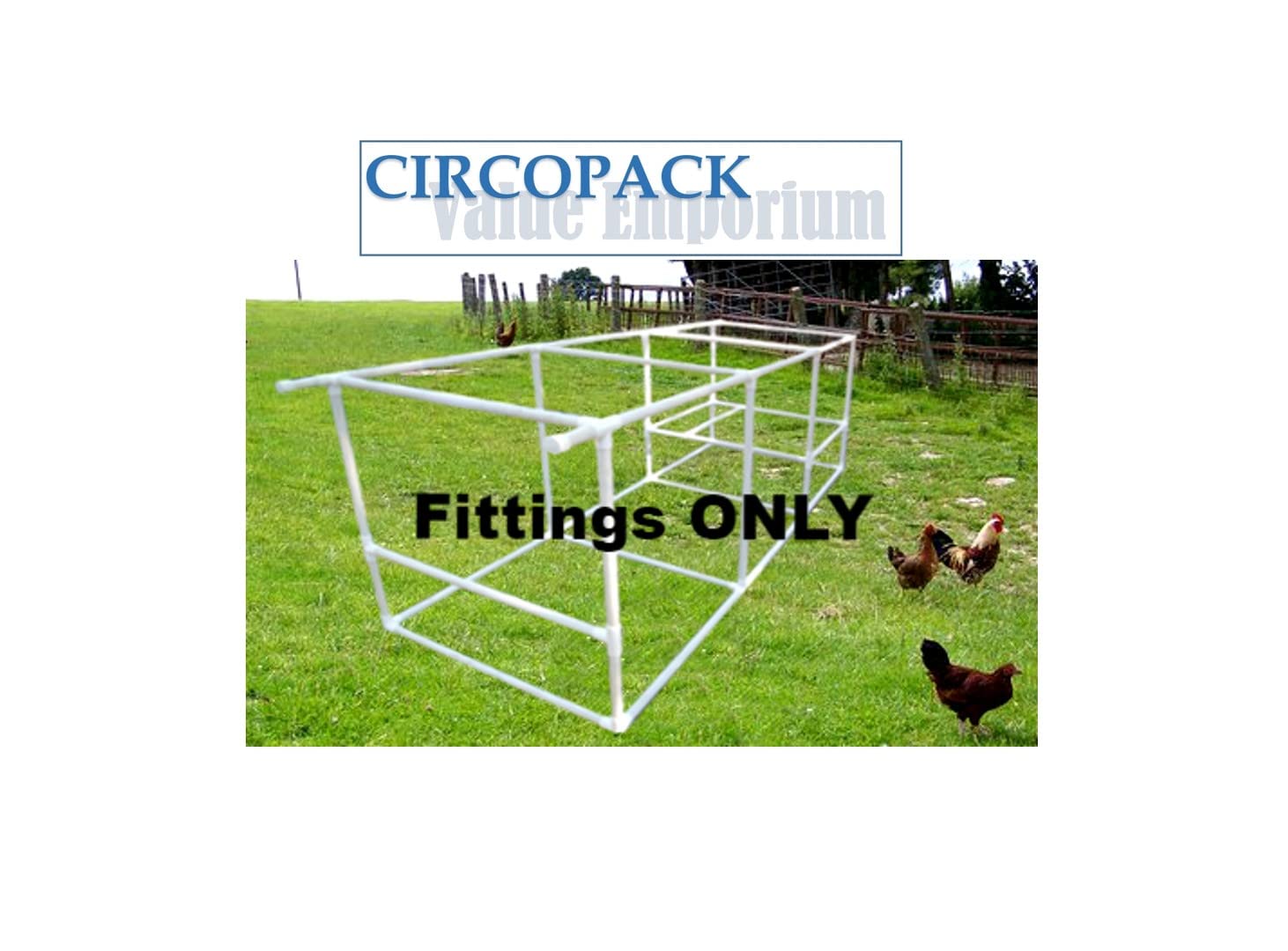 Portable Chicken Run From Pvc Metal Chicken Coop 6.56x6.56x6.56ft