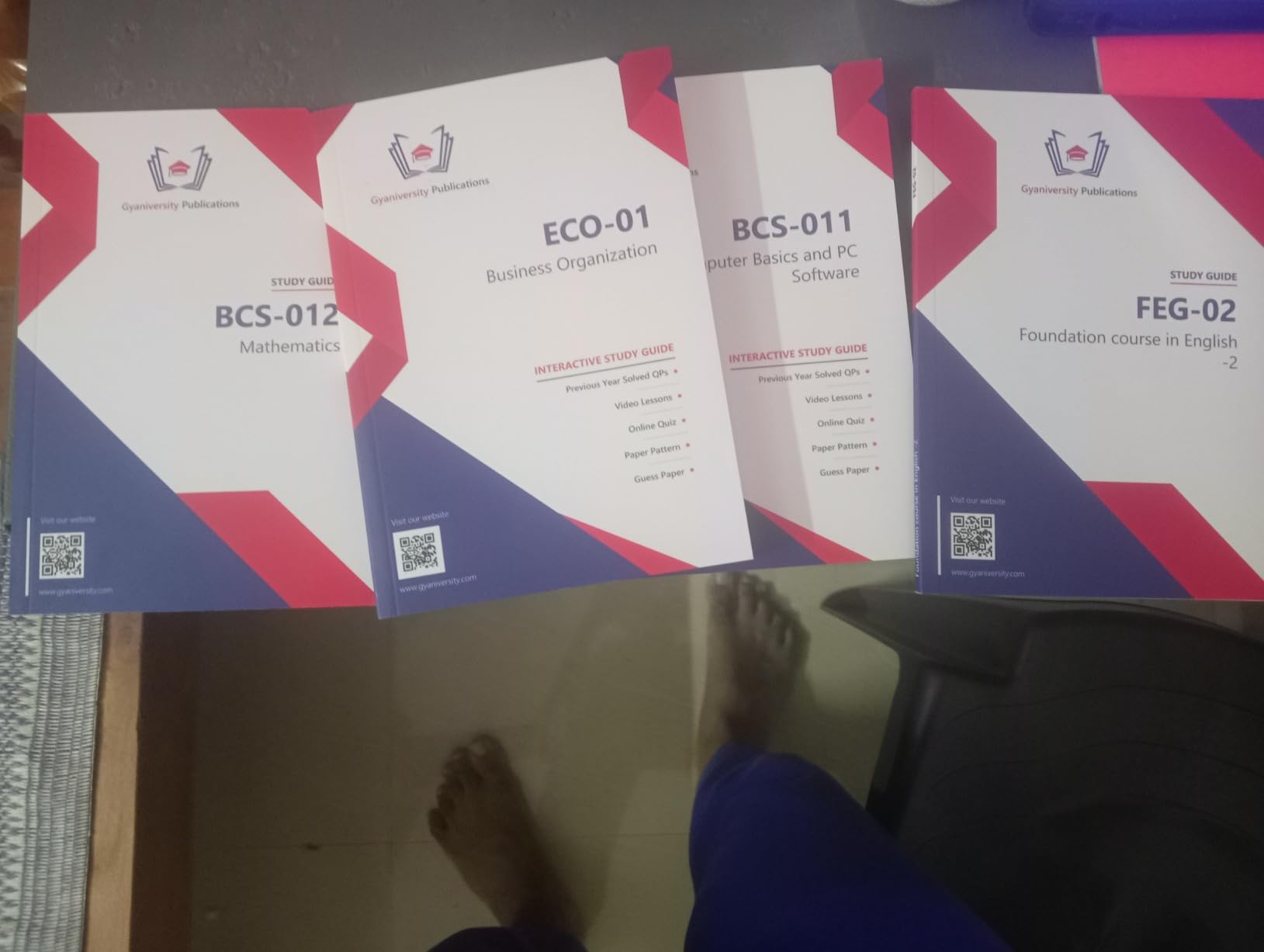 BCA 1st Semester IGNOU Study Guides Combo (Set of 4 books including FEG ...