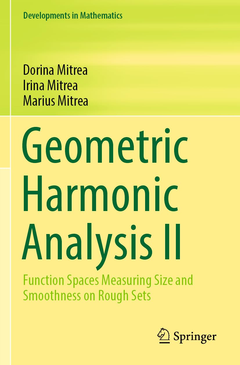 Buy Geometric Harmonic Analysis II: Function Spaces Measuring Size and Smoothness on Rough Sets ...