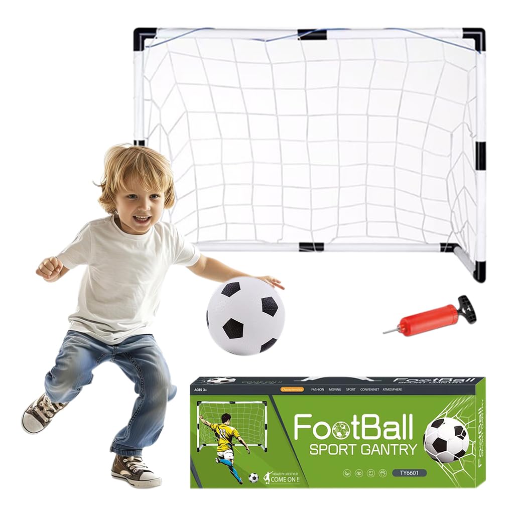Proberos® Mini Football Goal for Kids with Pump and Ball Set Toddler ...