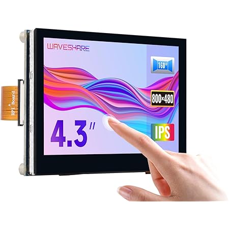 Amazon.com: waveshare 4.3inch QLED Display, Compatible with Raspberry ...