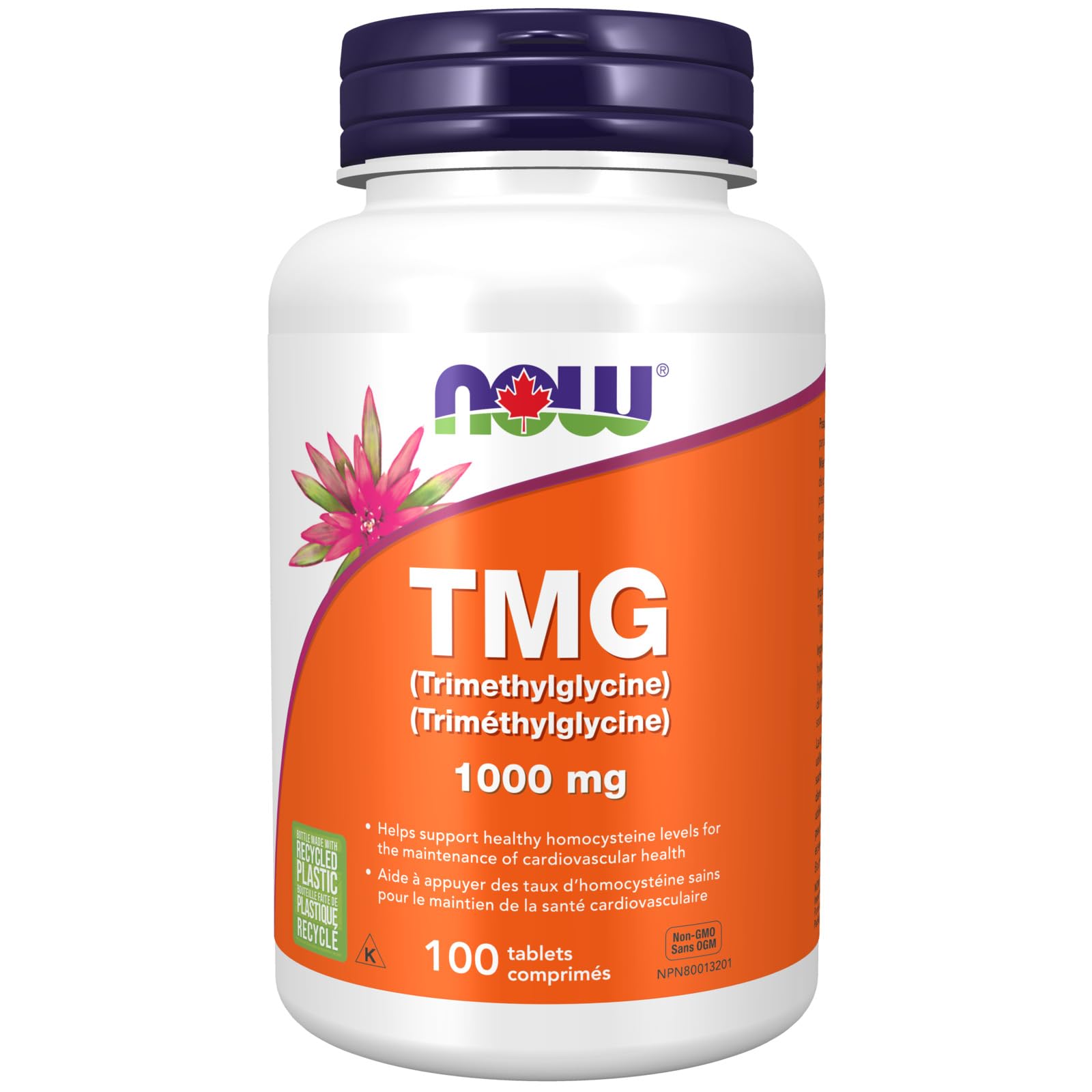 NOW Tmg (Trimethylglycine) Tablets, 1000mg, 100 Count : Amazon.ca ...