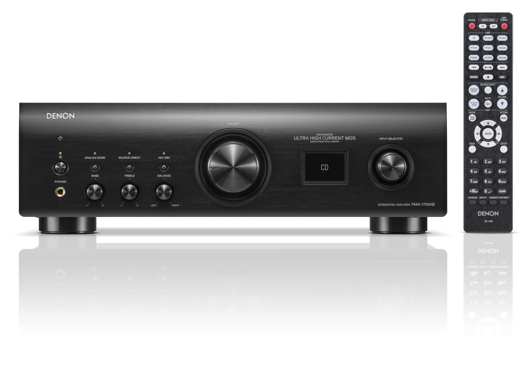Denon PMA-1700NE HiFi Amplifier, 2 x 140 W, Built-in Phono Preamp, Hi ...