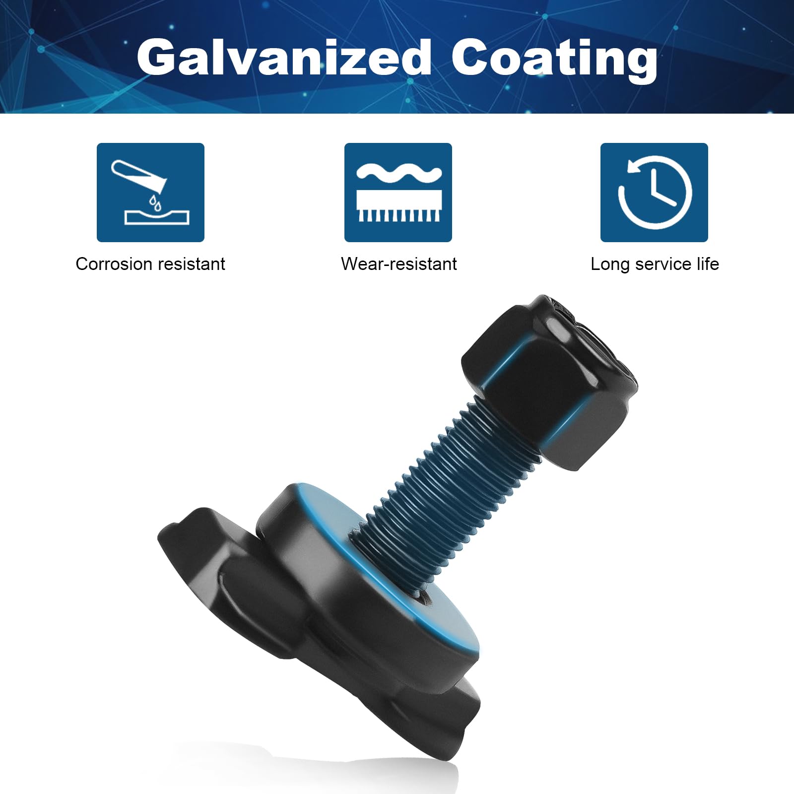 Snapklik.com : SKYJDM 10-Pack L-Track Double Lug Threaded Stud Fitting ...