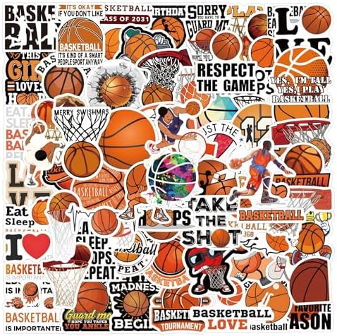 Amazon.com: Wyyeleswm Basketball Sport Stickers - 50PCS Love Basketball ...