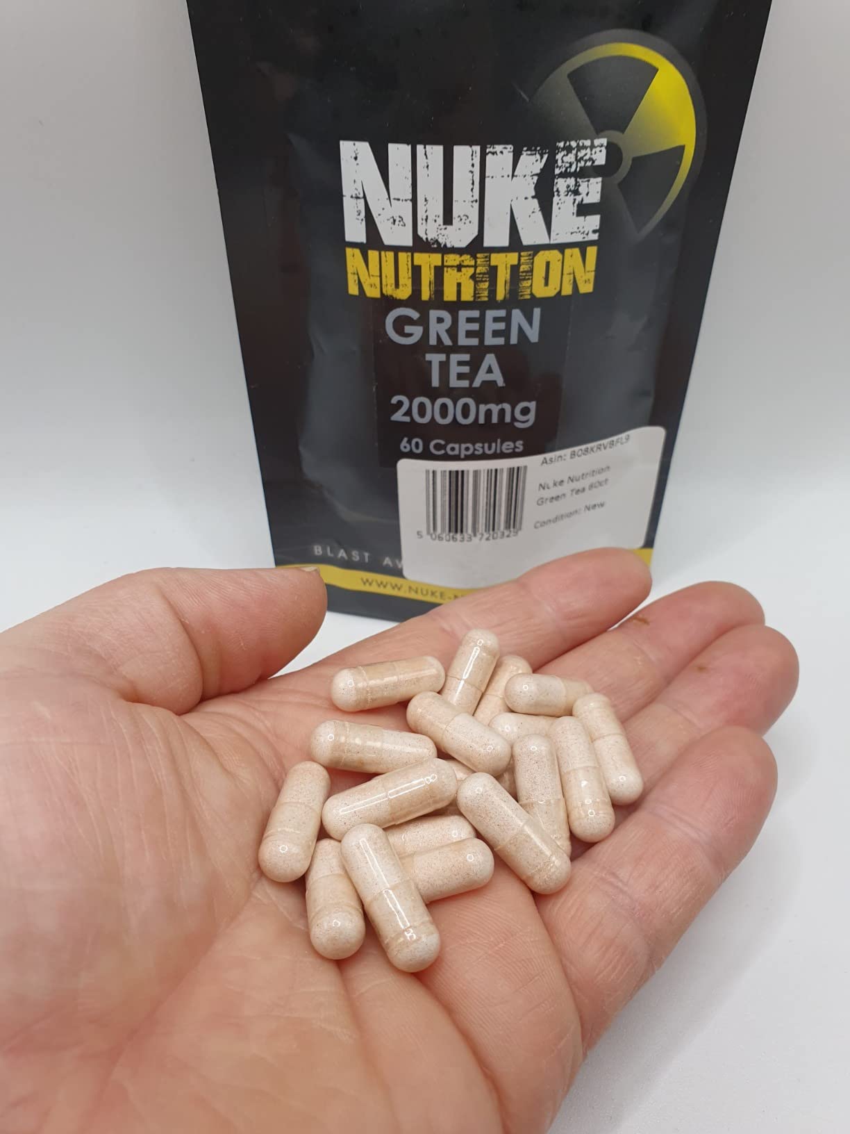 Nuke Nutrition Green Tea Extract - 60 Tablets - High Strength Green Tea ...